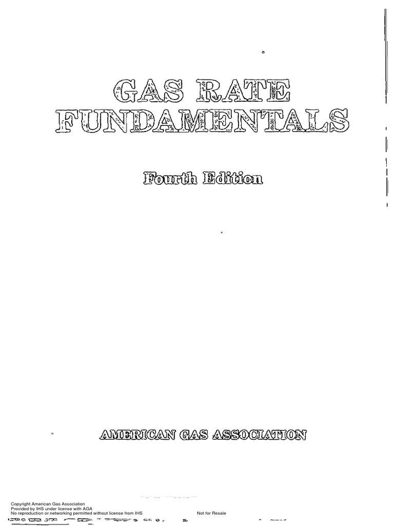 AGA-Gas Rate Fundamentals | PDF | Public Utility | Natural Gas