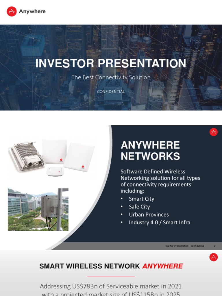 ANL Investor Presentation 2021 v5 | PDF | Computer Network | Wireless Network