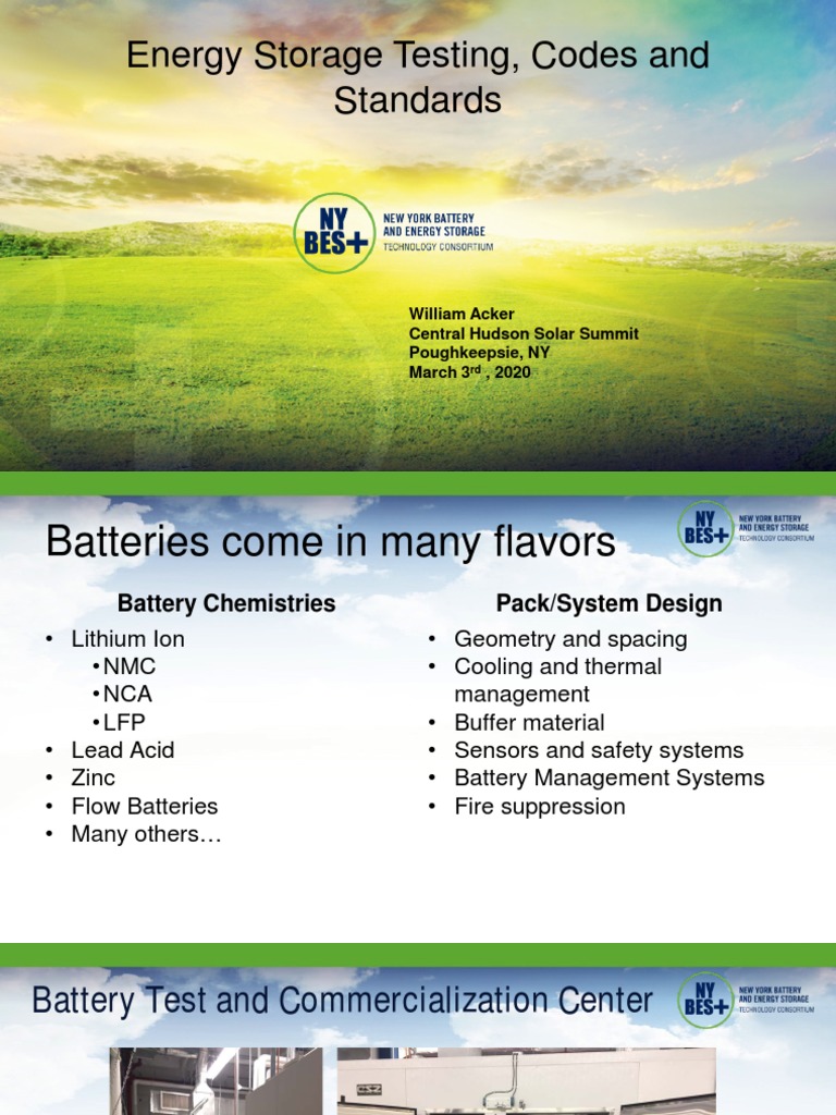 Energy Storage Test Codes Standards Ny Best | PDF | Energy Storage ...