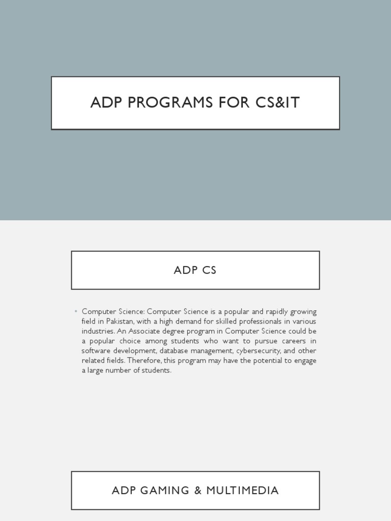 Adp CS & It | PDF