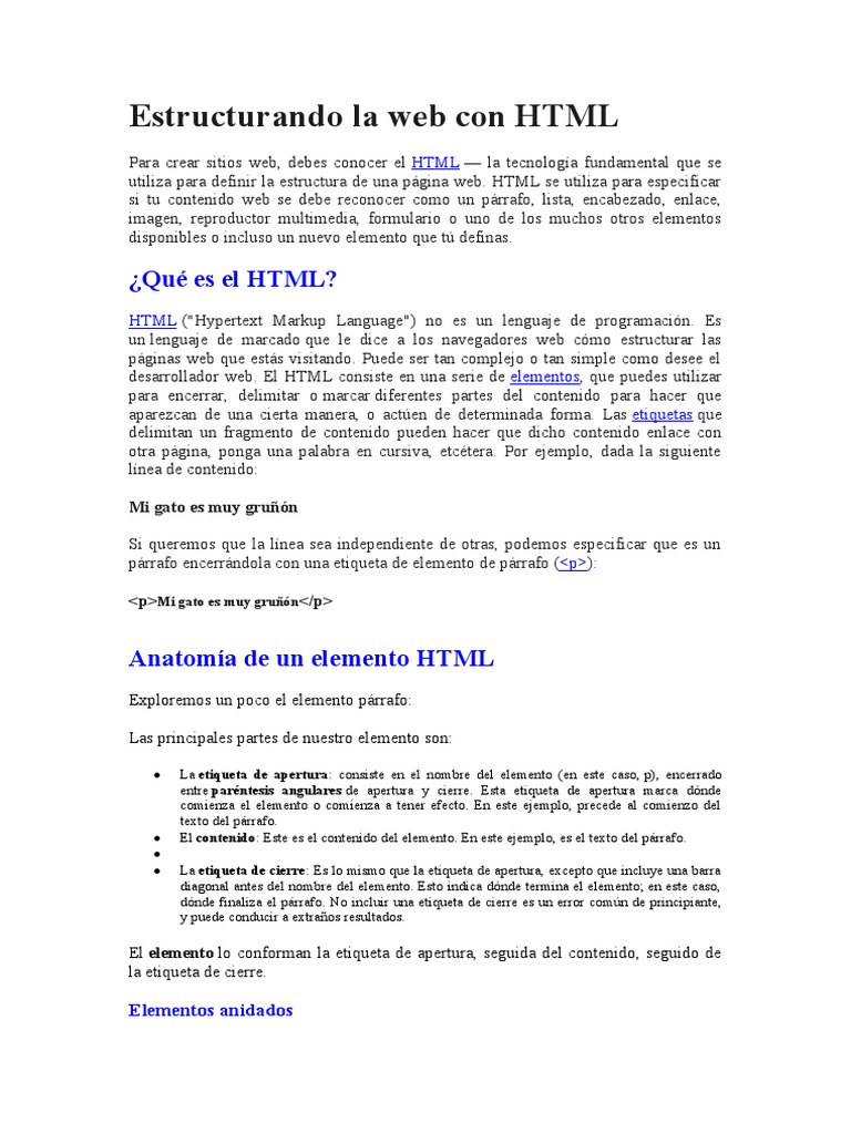 Html Pdf Html Hipervínculo