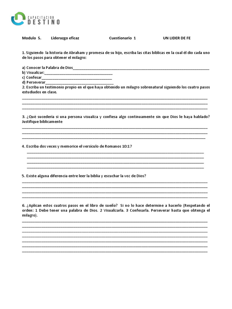 Liderazgo y Espíritu Santo en la Fe | PDF | Fruto Del Espiritu Santo ...