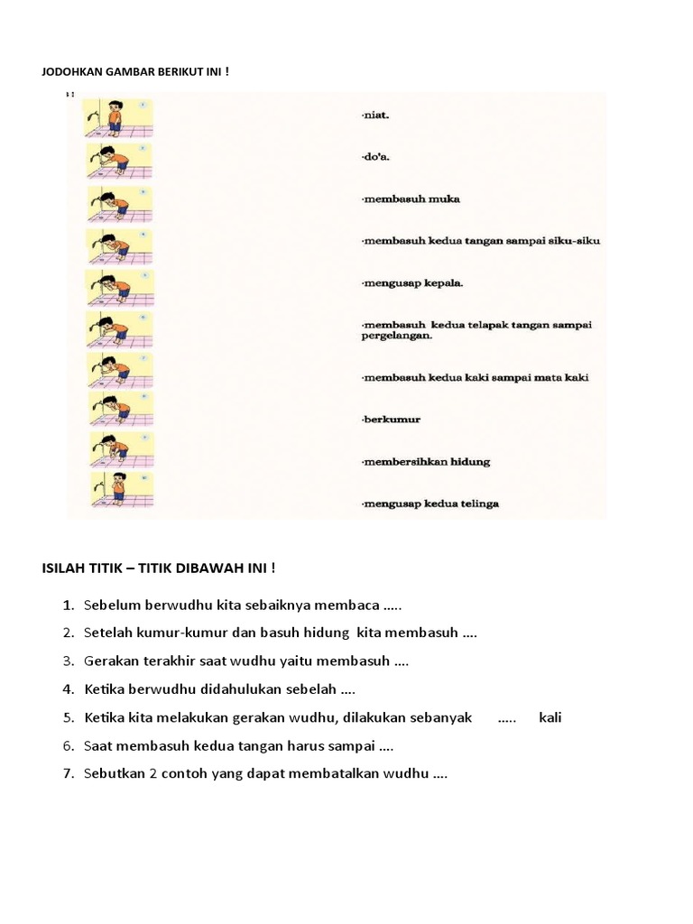 Contoh LKPD Kelas 2 | PDF