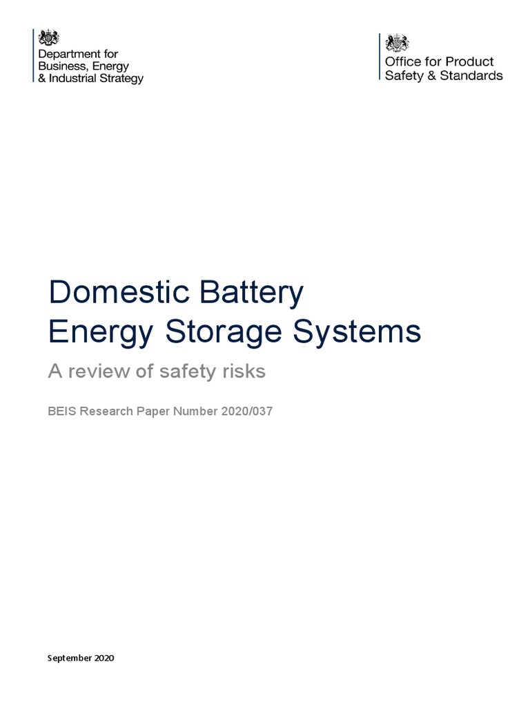 domestic-battery-energy-storage-systems | PDF | Lithium Ion Battery ...