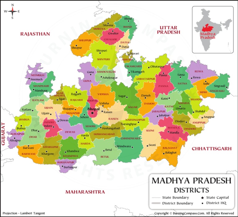 madhya-pradesh-district-map | PDF