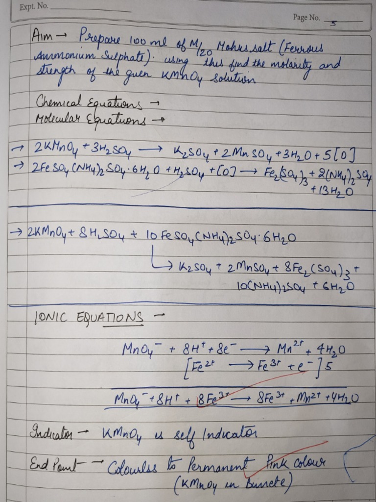 Chem Practical 1 | PDF