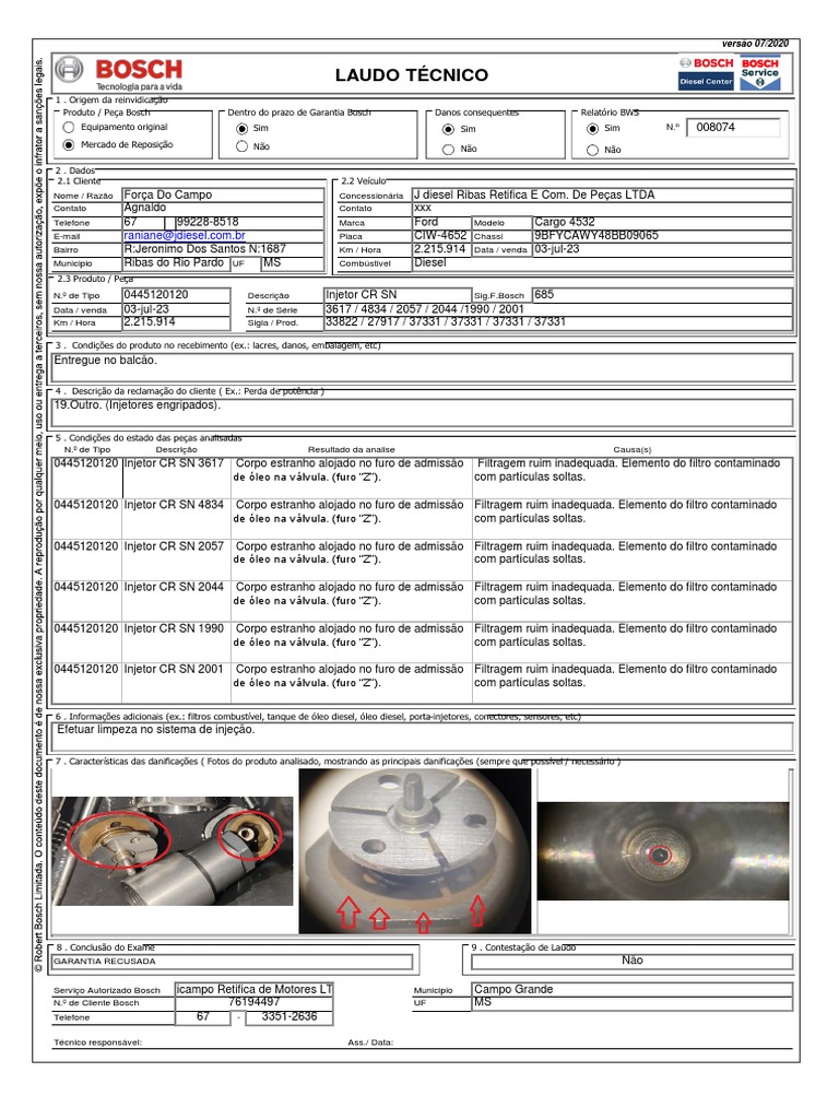 Os 8074 Injetores | PDF