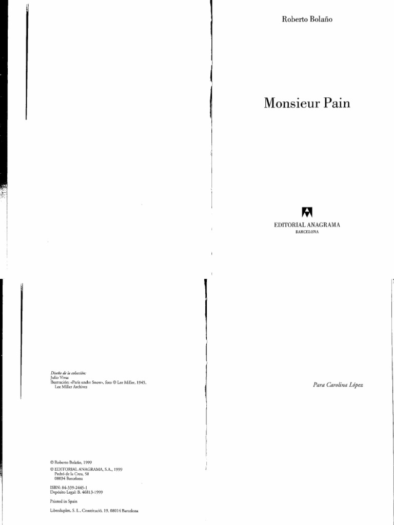 Monsieur Pain | PDF