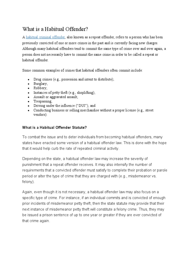 types of criminals | PDF