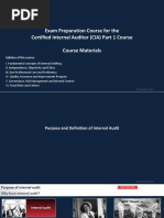 CIA - Part 1 - Unit 1 - Session 1-2 | PDF | Internal Audit | Audit