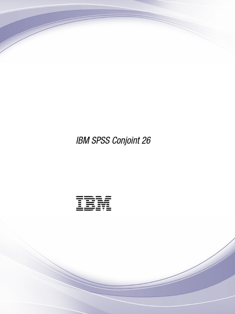 IBM SPSS Conjoint | PDF | Spss | Computing