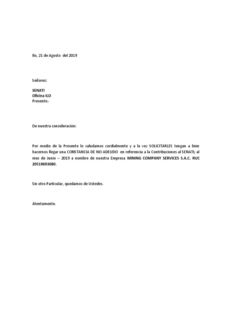 Carta Simple | PDF