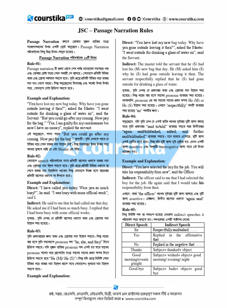 Passage Narration Rules by Courstika | PDF | Semiotics | Interpretation ...