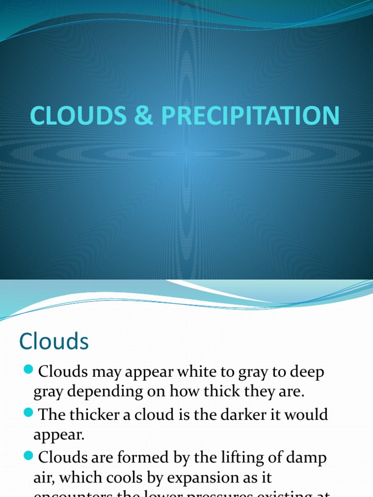G252 - Clouds and Precipitation | PDF | Cloud | Precipitation