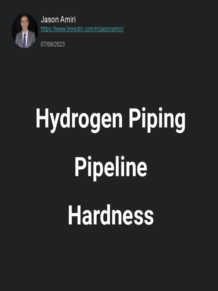 Hydrogen Piping Pipeline Hardness Testing | PDF | Secondary Sector Of ...