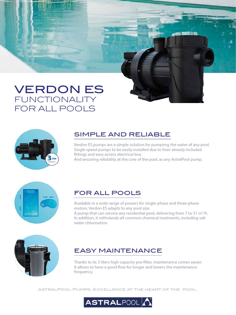 astral pool pump 2 hp | PDF