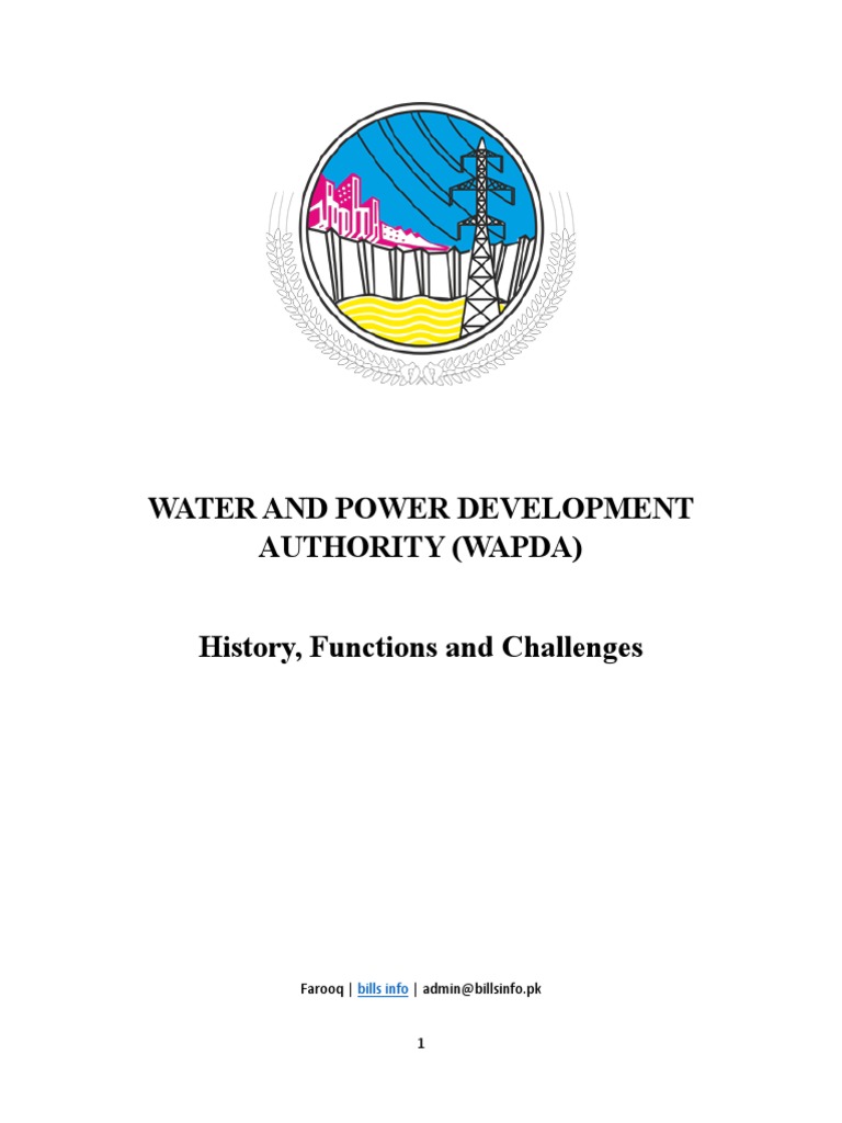 Water and Power Development Authority (Wapda) - History and Functions ...