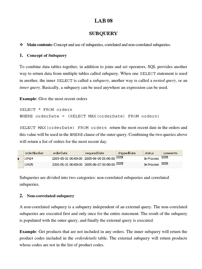 Lab08 Mysql | PDF | Software Engineering | Computer Data