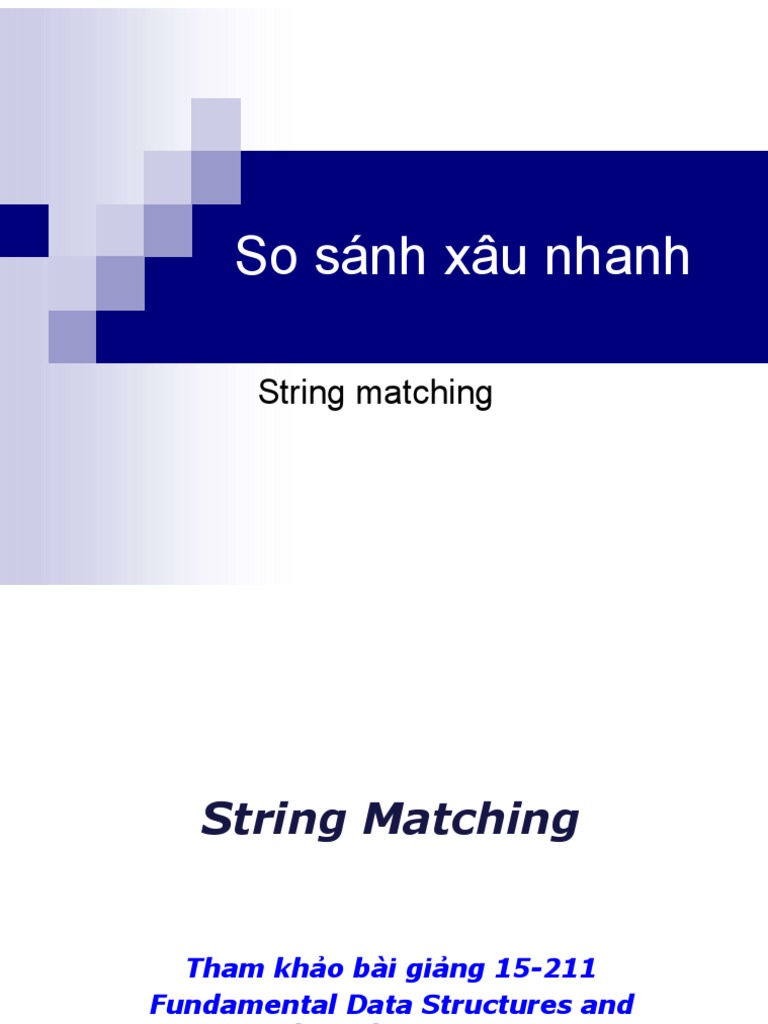 12 Stringmatching Pdf Computing Computer Programming 1985