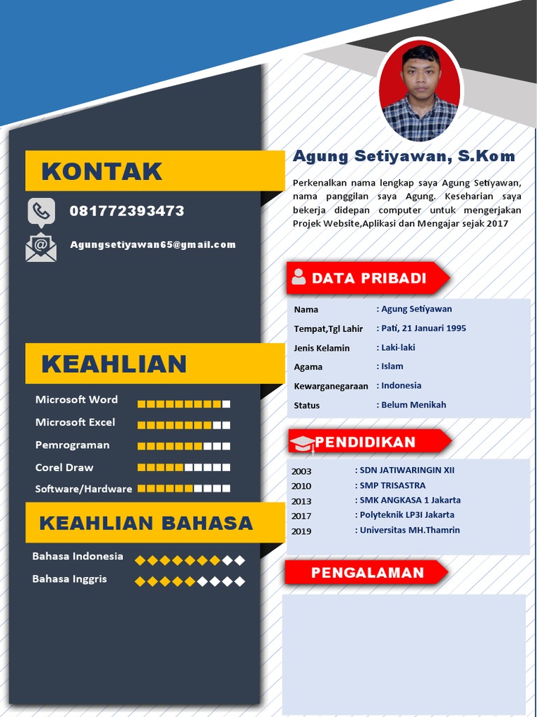 CV Agung Setiyawan | PDF