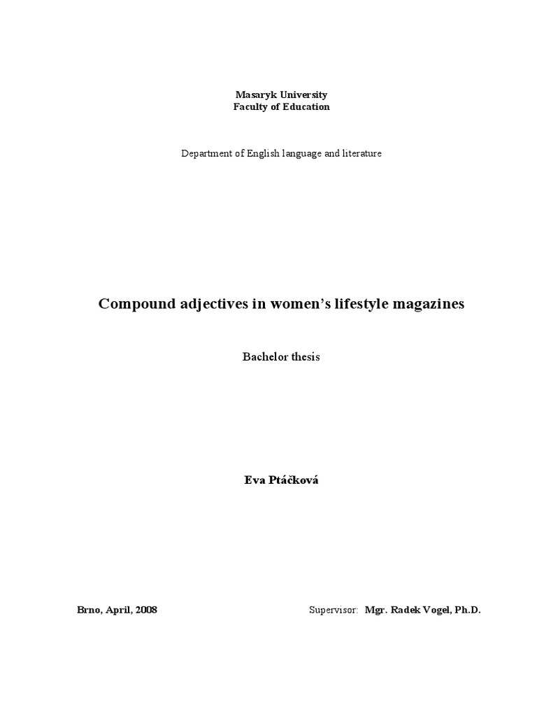 Compound Adjectives | PDF | Morphology (Linguistics) | Adjective