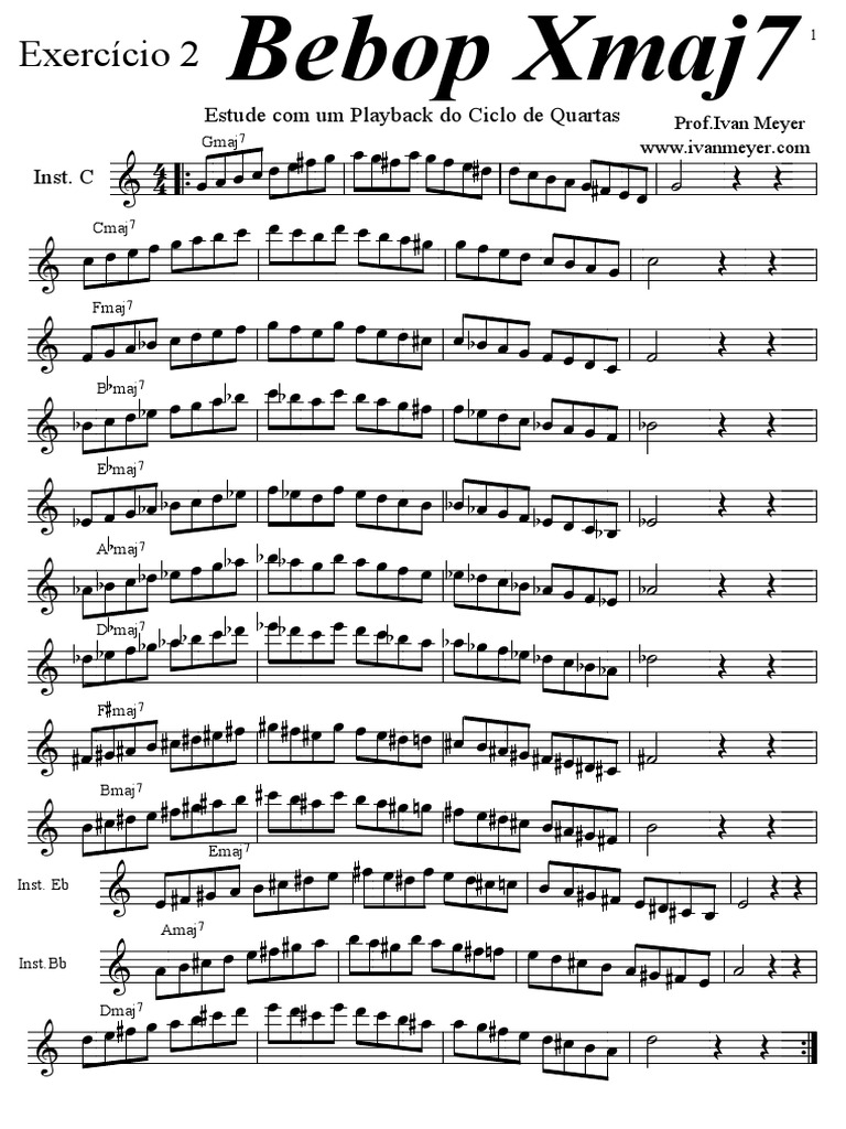 Exercicio 2 Bebop Maiores | PDF