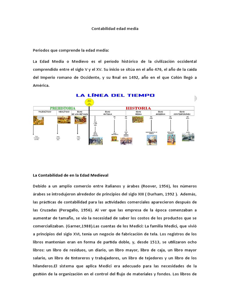 Contabilidad Edad Media Evolucion | PDF | Contabilidad | Edades medias