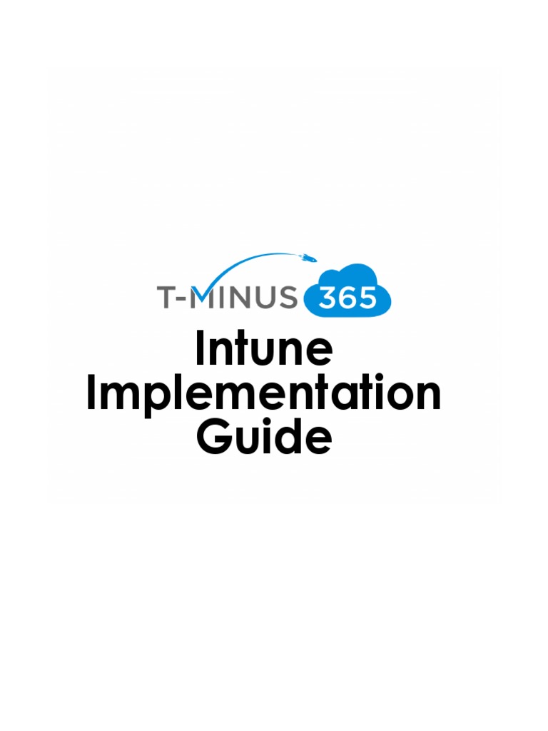 Intune Implementation TMINUS | PDF | Mobile App | Ios