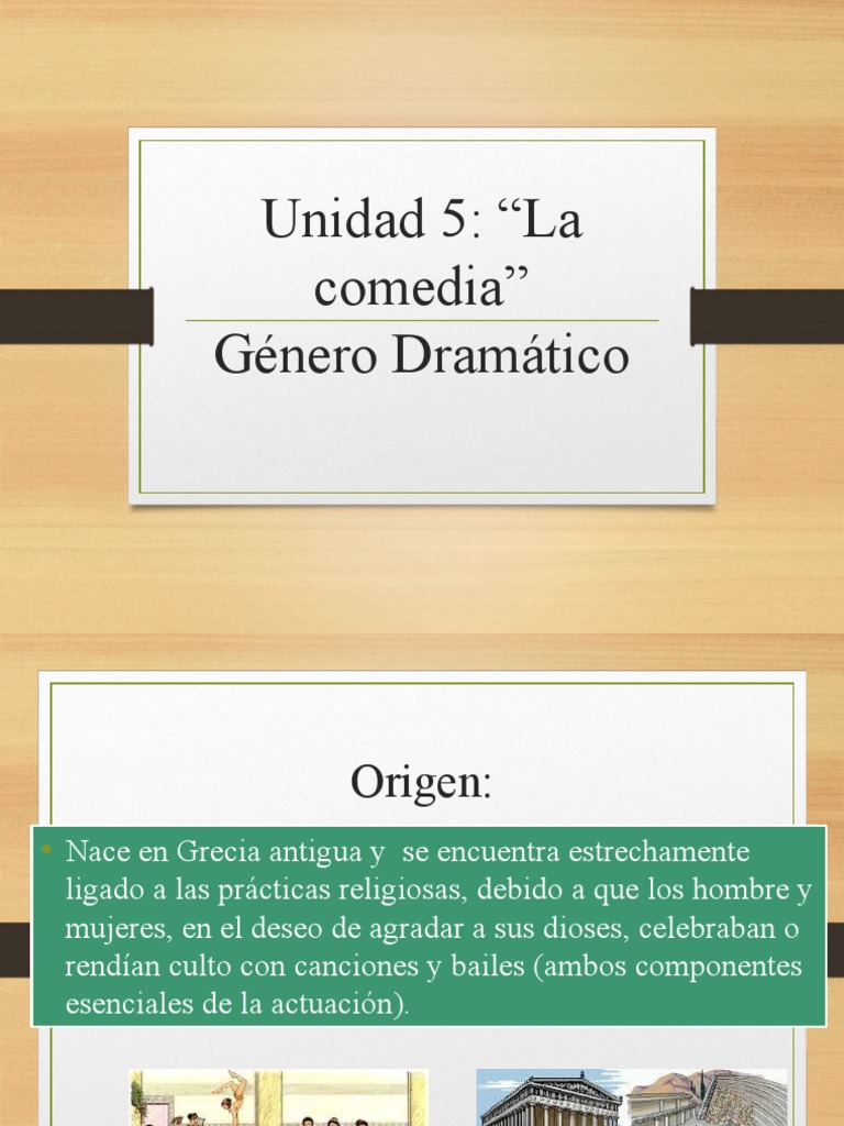 Unidad 5 La Comedia | PDF | Tragedia | Comedia