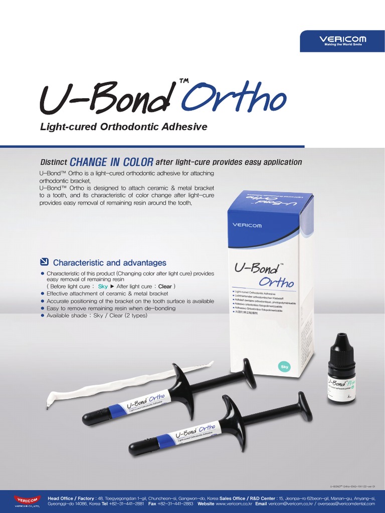 U-Bond Ortho | PDF | Adhesive | Orthodontics