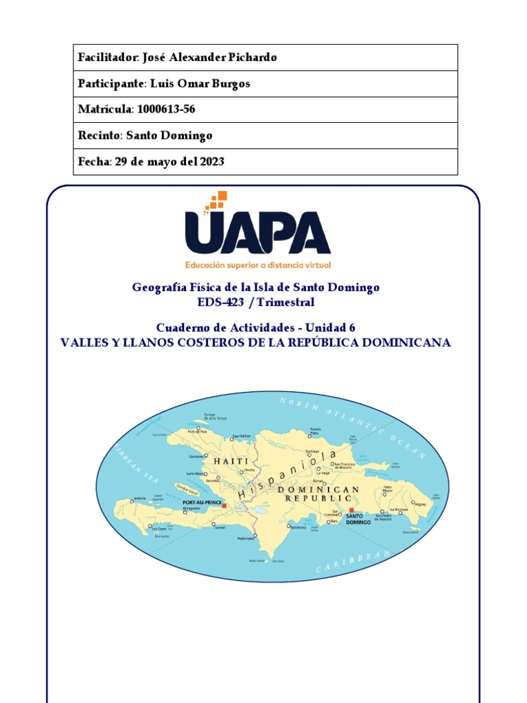 Valles y Llanos Costeros en RD | PDF | Turismo | República Dominicana