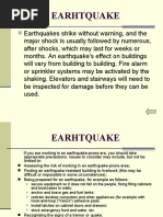 Earthquake Duck, Cover, and Hold Tips | PDF