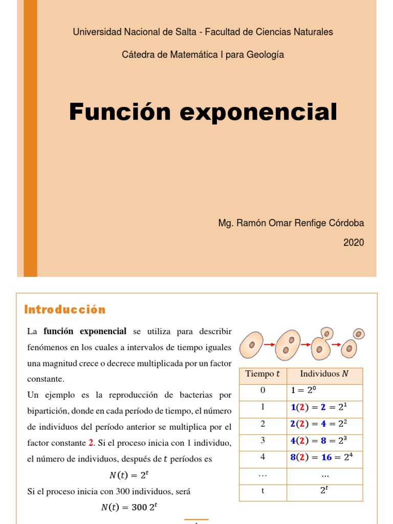 Función Exponencial y Aplicaciones | PDF