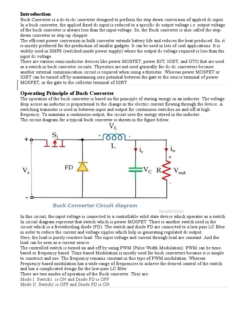 Buck Converter | PDF | Mosfet | Electrical Network