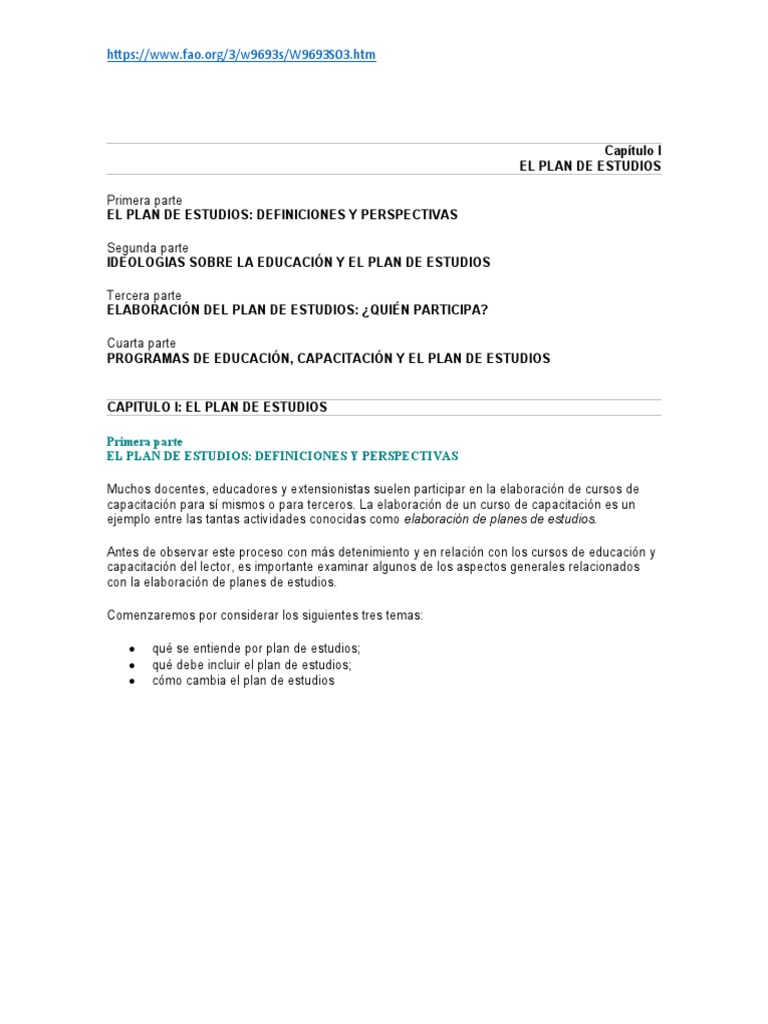 Qué Son Los Planes de Estudio | PDF