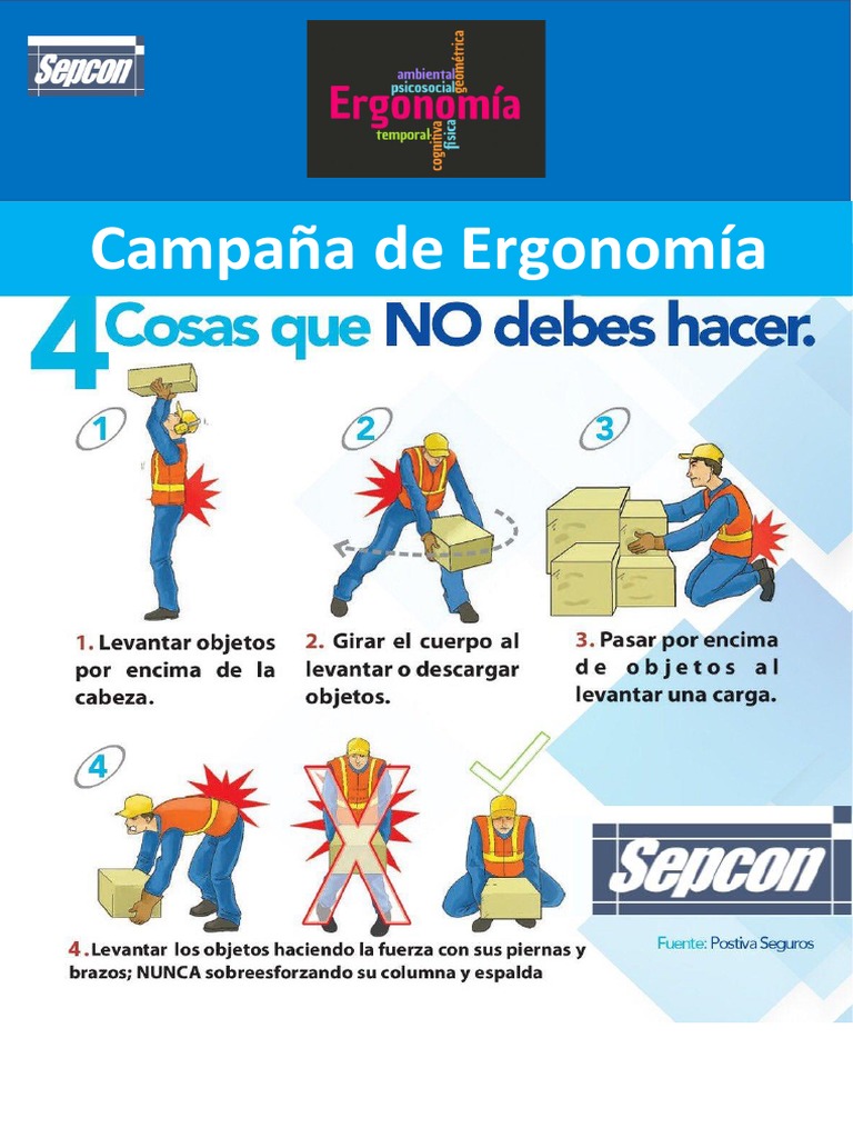 Afiche de Ergonomía Lanzamiento | PDF