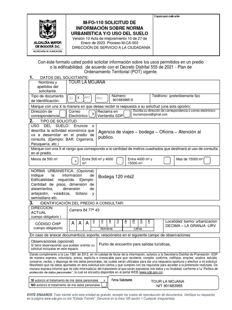 Certificado de Uso y Suelos | PDF