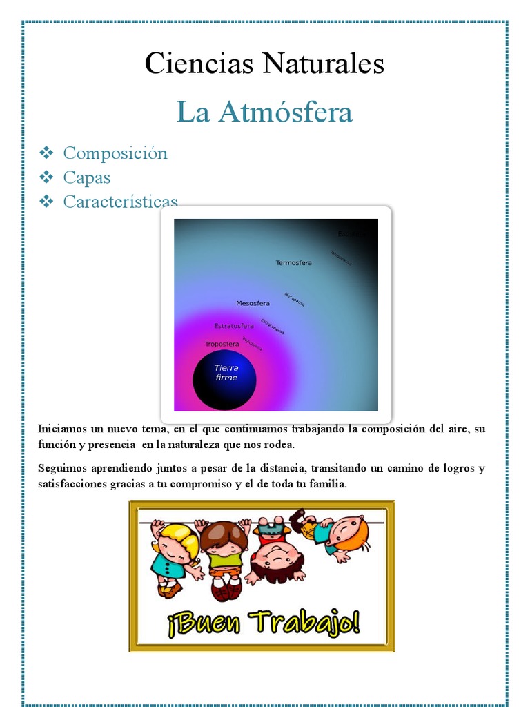 6to NATURALES | PDF | Atmósfera | Atmósfera de tierra