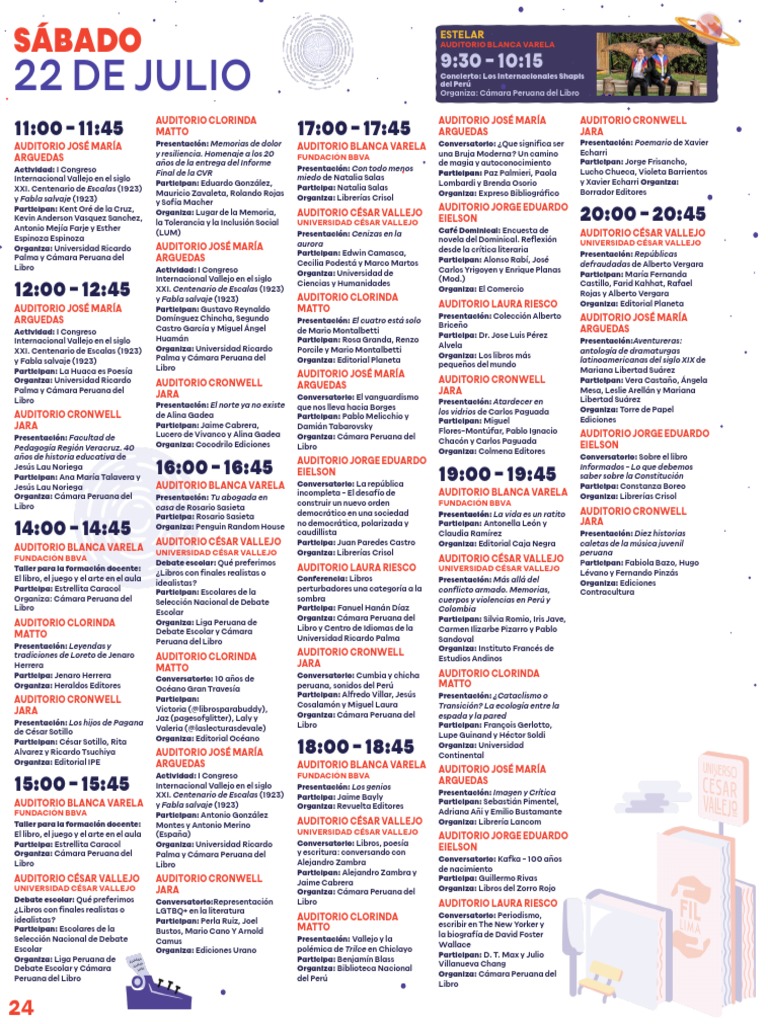 Programa FIL FINAL 24 | PDF