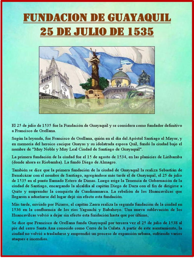 Fundacion de Guayaquil | PDF | Historia
