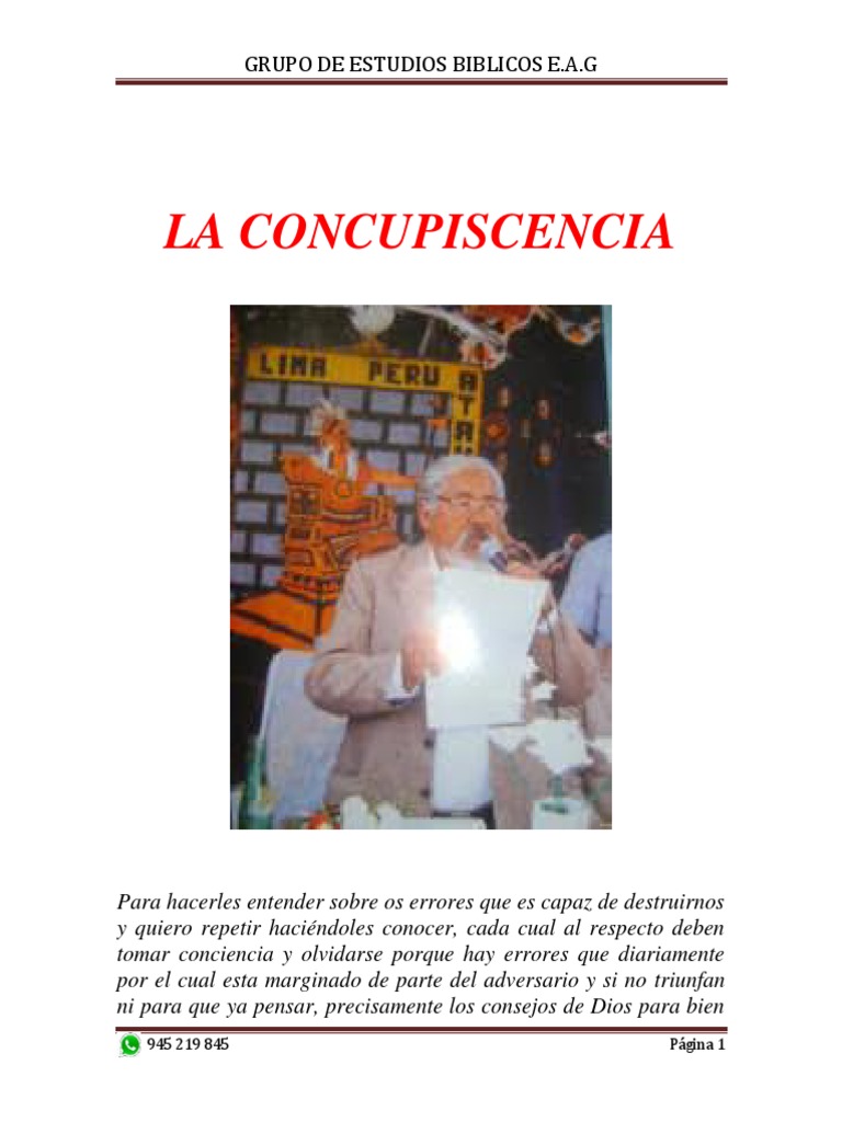 La Concupiscencia | PDF | Pecado | Adulterio