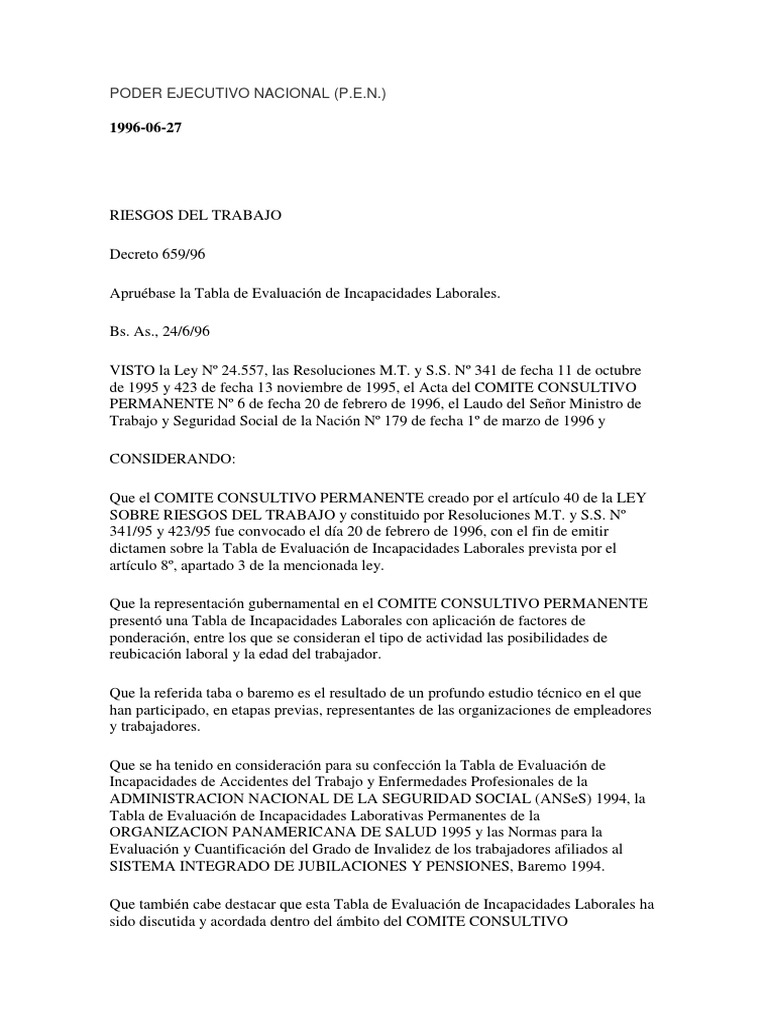 Baremo Legal | PDF | Mano | La columna vertebral