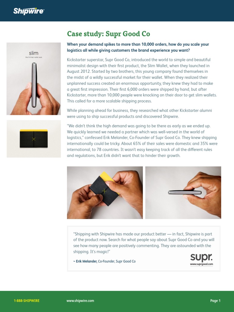 SuprGood Casestudy | PDF | Inventory | E Commerce