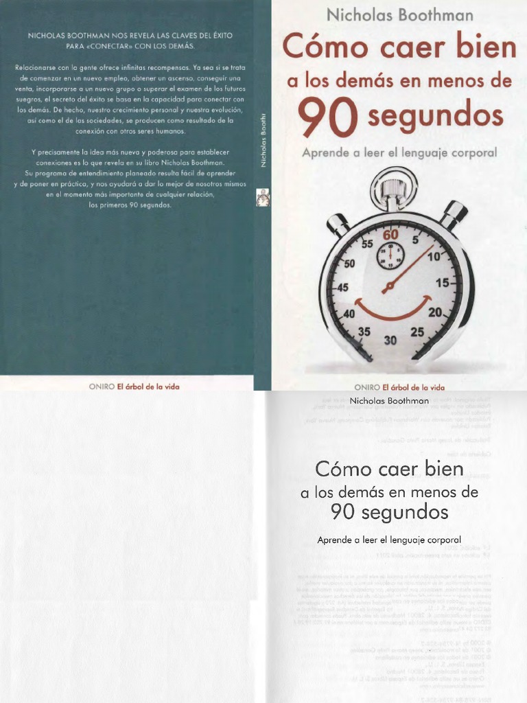 Como Caer Bien A Los Demas en Menos de 90 Segundos | PDF
