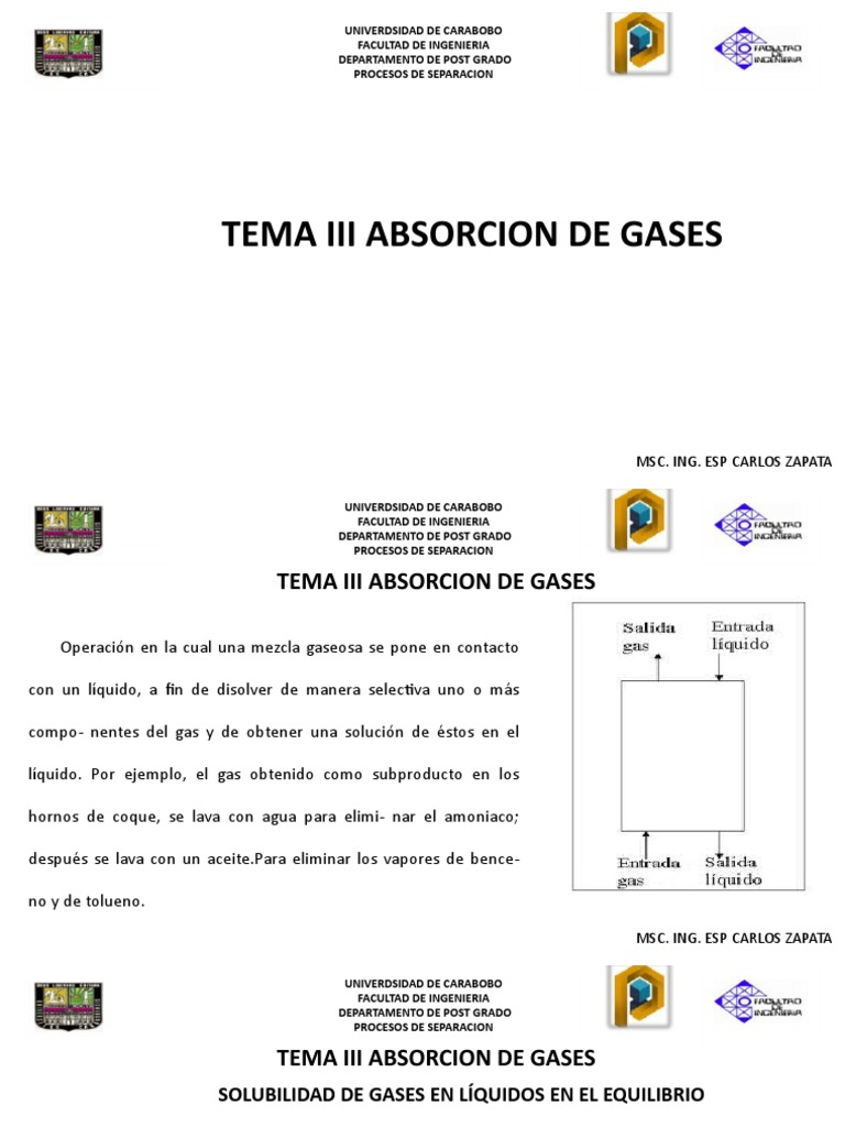 Absorcion | PDF | Absorción (Química) | Solubilidad