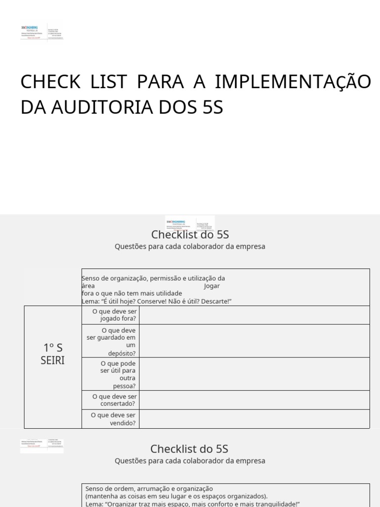 5S_CHECKLIST | PDF