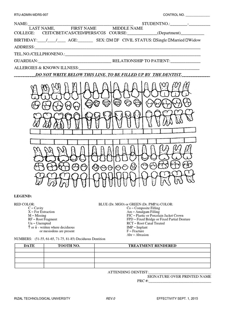 Dental Form | PDF | Technology & Engineering