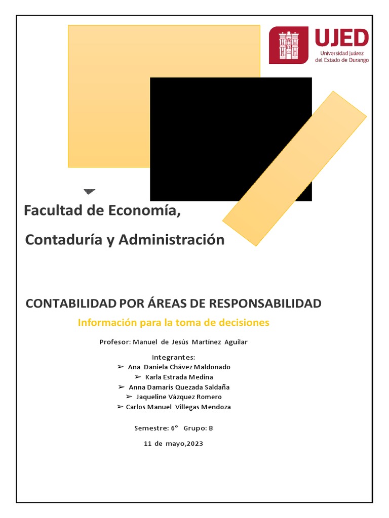 Equipo 5 Contabilidad Por Áreas de Responsabilidad | PDF