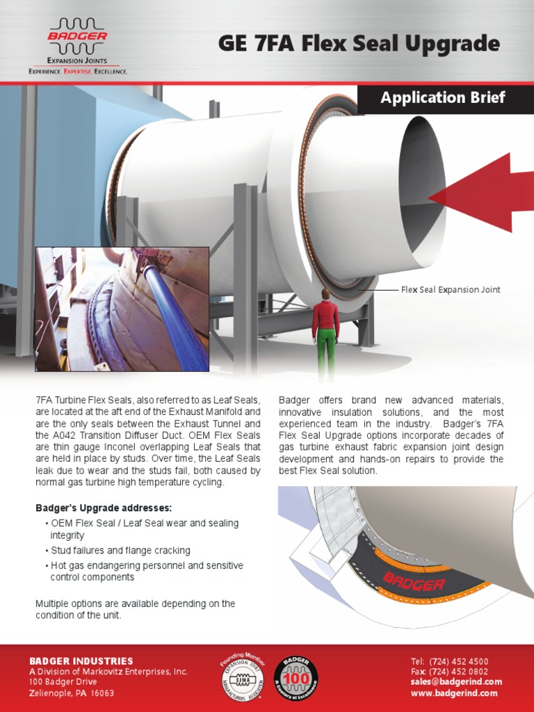 GE 7FA Flex Seal Upgrade | PDF