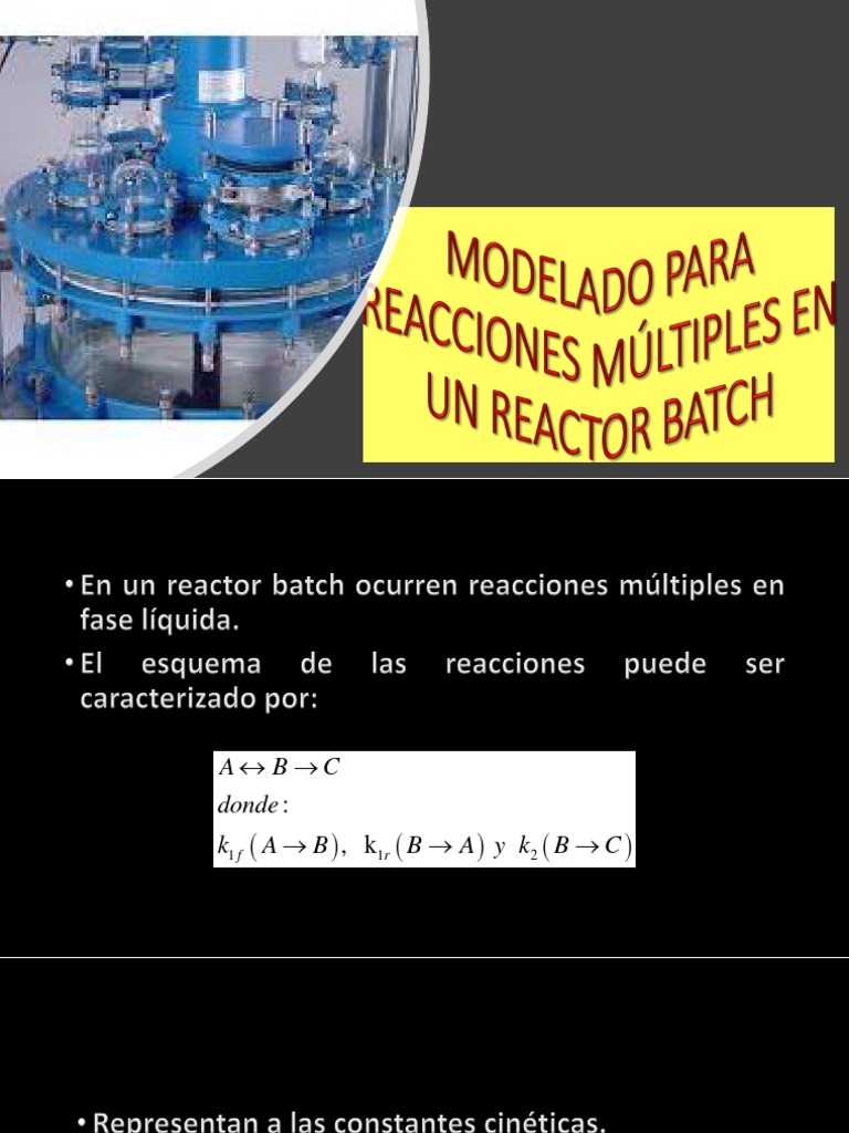 Las Reacciones Multiples en Un Reactor Bach | PDF